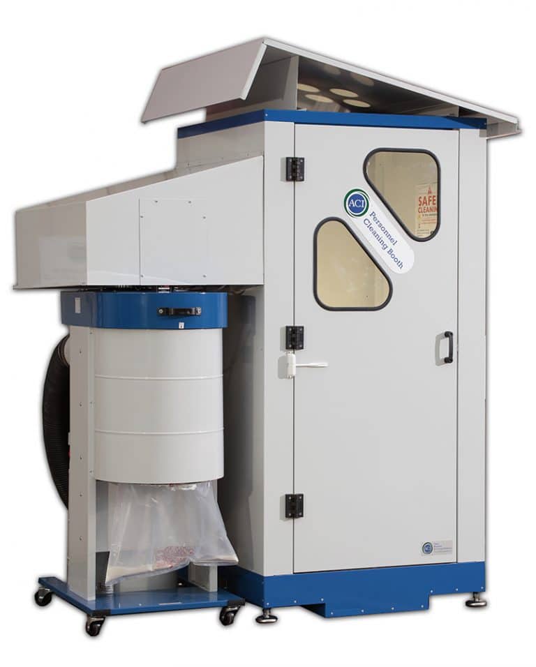 Luftdusche: Personenreinigung ohne gefährliche Druckluft